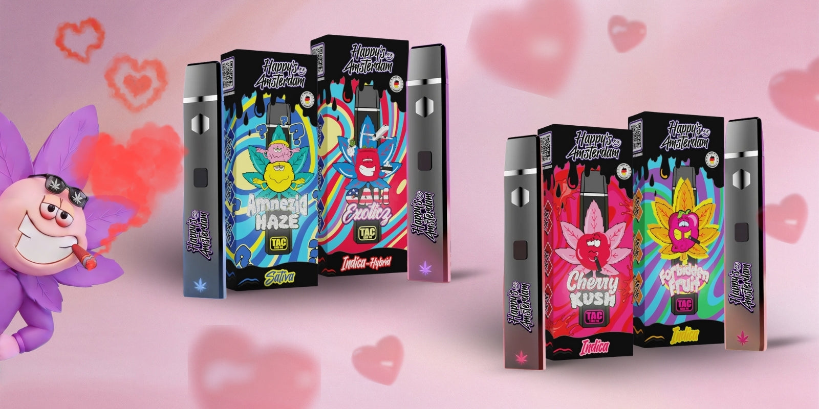 Happys Amsterdam Shop - Premium TAC Vapes online kaufen